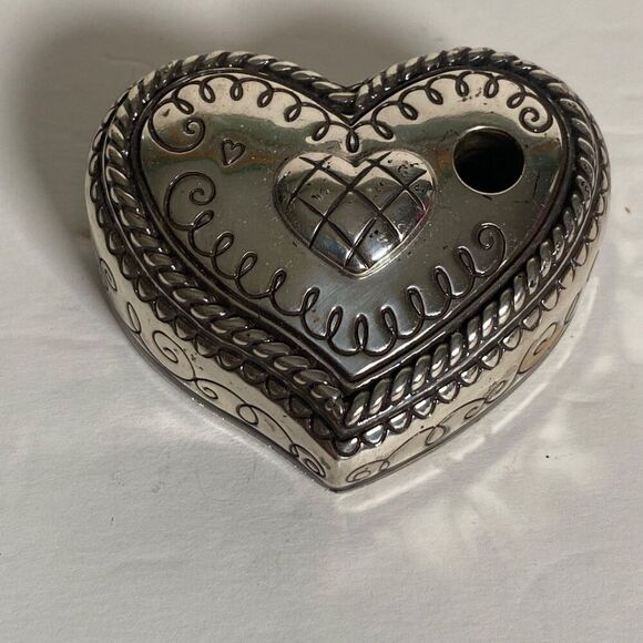 Brighton | Office | Brightonheart Silver Tone Pen Holder Paperweight ...